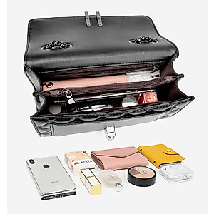 Vintage Women's Leather Tote Handbag Top Handle Bag Shoulder Bag Designer Wallet Crossbody Bag