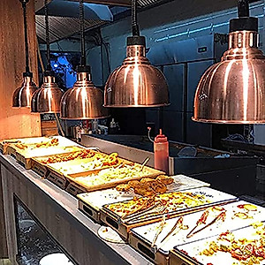 FUNNYBSG Buffet Retractable Heat Lamp Food Heat Lamp, Buffet Retractable Heat Lamp, Catering Kitchen Restaurant Chandelier for Keep Food Warm, 60-180cm Retractable Buffet Heating Light