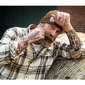 Dubinik® Mens Flannel Shirts Long Sleeve Flannel Shirt for Men Casual Button Down Brushed 100% Cotton Shirt