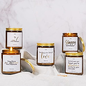 You are Awesome, Thank You Candle Gifts, Inspirational Valentines Gifts for Women, Men, Best Friend, Funny Appreciation Birthday Candle Gifts for Nurse, Coworkers, Sister -Lavender 7oz