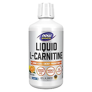 Now Foods Sports, Liquid L-Carnitine, Citrus, 1,000 mg, 32 fl oz (946 ml)