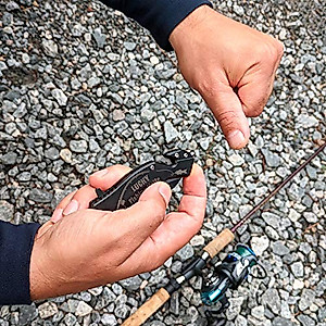 Lucky Fishing Knife - Fisherman Gifts for Men - Engraved Pocket Knife - Gift Idea for Fishers - Fisherman Gifts for Husband, Friend, Dad, Grandpa, Coworker - Father's Day, Christmas Gift (Lucky Knife)