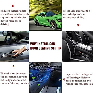 Pincuttee Rubber Edge Trim,Door Rubber Seal Strip Trim Seal with Side Bulb for Cars/Boats/Trucks/RVs,Automotive Weather Stripping Edge Guard (20FT)