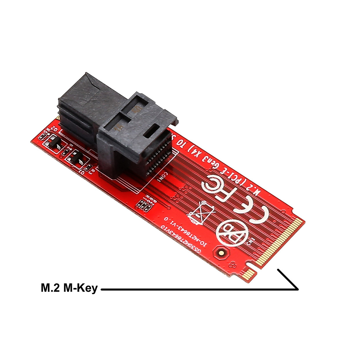 M.2 Mini-SAS HD to U.2 Cable (SFF-8643 to SFF-8639) Connector for U.2 PCIe-NVMe SSD U2 U.2 Kit Cable Included SI-ADA40121