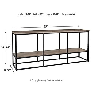 Signature Design by Ashley Yarlow 65" Urban TV Stand, Fits TVs up to 70", Black