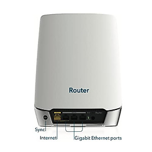 Orbi RBR750 Whole Home AX4200 Tri-Band Mesh WiFi 6 System (Router Only), White