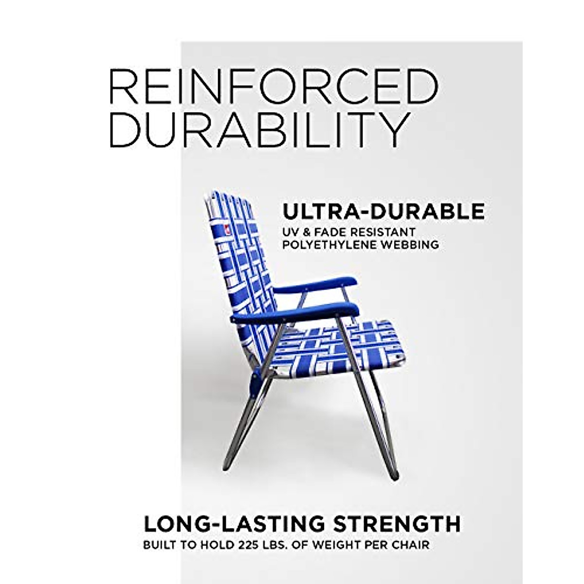 Outdoor Spectator (2-Pack Classic Reinforced Aluminum Webbed Folding Lawn/Camp Chair (Red)