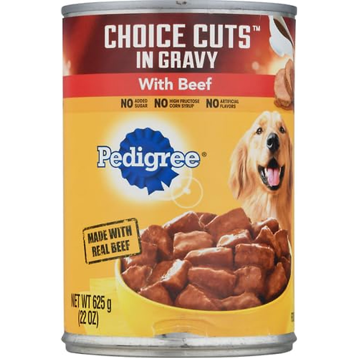 Pedigree Wet Dog Food, Choice Cuts in Sauce with Beef, 13.2 Ounce (Pack of 12)