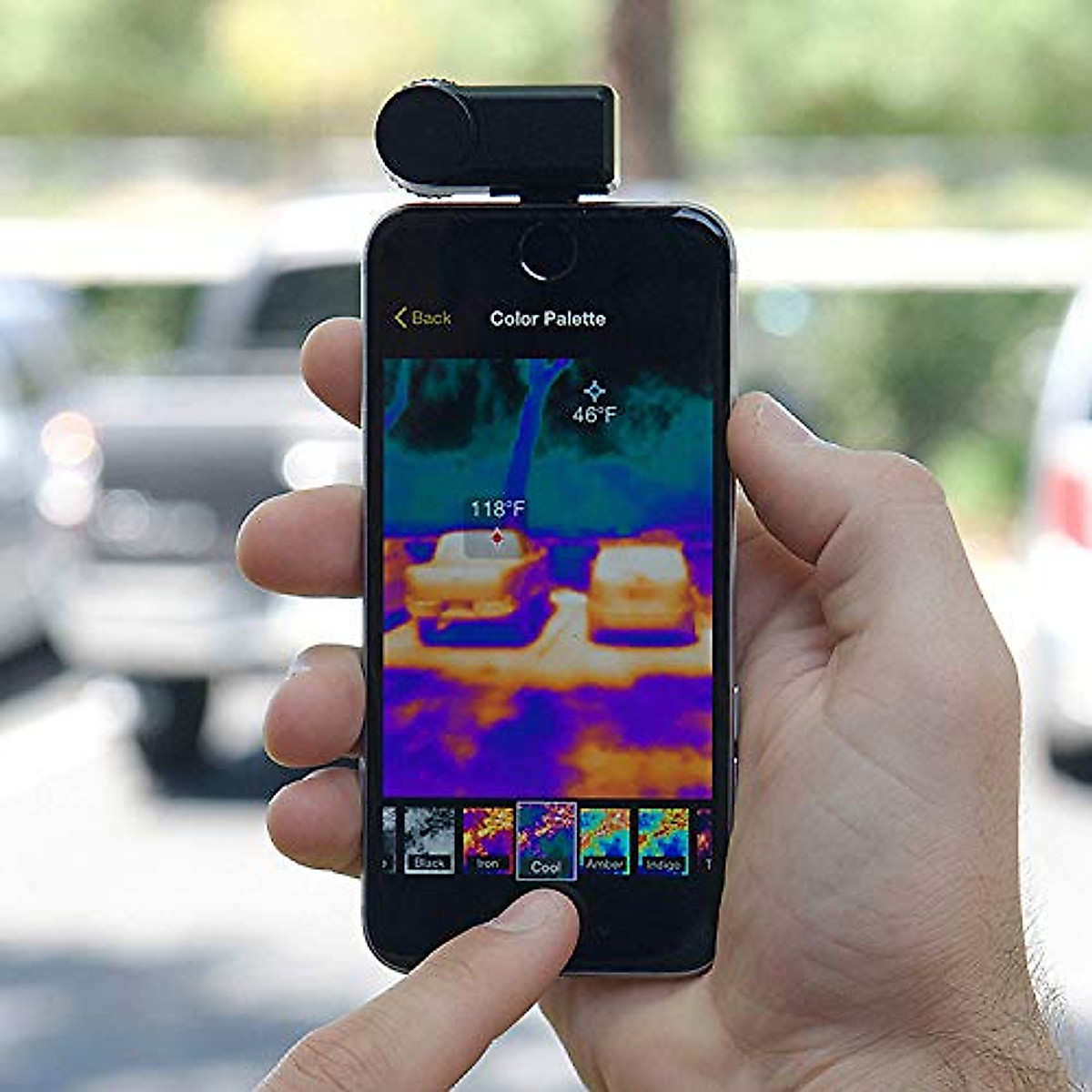 Seek Thermal Compact - All-Purpose Thermal Imaging Camera for iOS , Black - LW-AAA