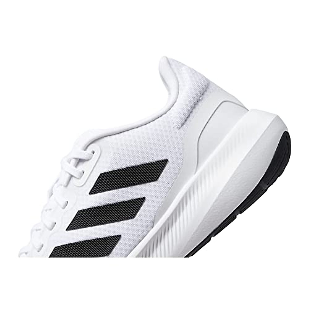 adidas Men's Run Falcon 3.0 Shoe, White/Black/White, 8