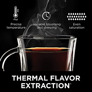 Ninja Hot and Cold Brewed System, Auto-iQ Tea and Coffee Maker with 6 Brew Sizes, 5 Brew Styles, Frother, Coffee & Tea Baskets with Glass Carafe (CP301)