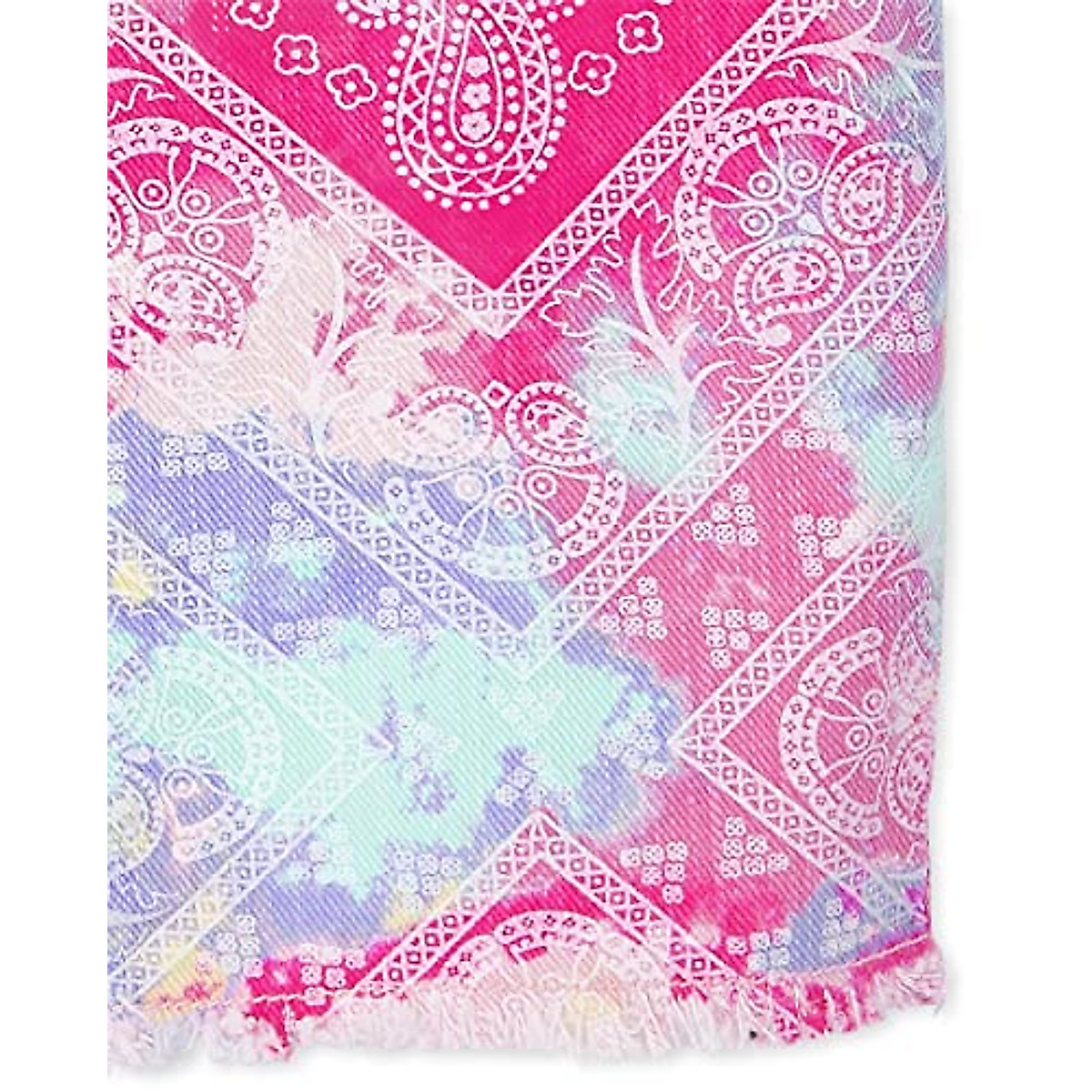 The Children's Place baby girls The Children's Place and Toddler Tie Dye Bandana Twill Shortalls Rompers, Pink, 2T US