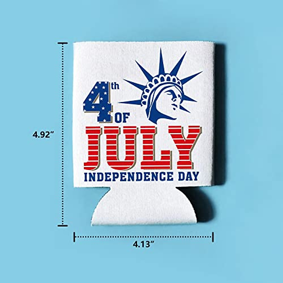 12PCS Fourth/4th of July Can Cooler - Patriotic Beer Sleeves Covers Party Supplies Favors