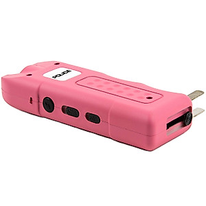 POLICE Stun Gun 628 - Rechargeable with LED Flashlight Siren Alarm, Pink