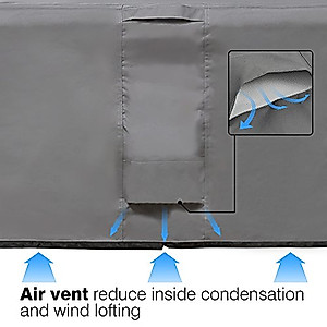 Vailge Patio Adirondack Chair Covers, Heavy Duty Patio Chair Cover, Waterproof Outdoor Lawn Patio Furniture Covers (Standard - 2 Pack, Grey)