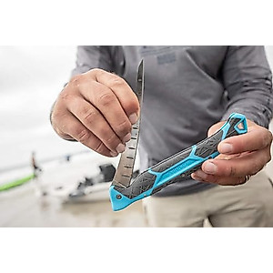 Gerber Gear Controller - Saltwater Fishing Fillet Knife for Fishing Gear - Cyan, 6 Inches