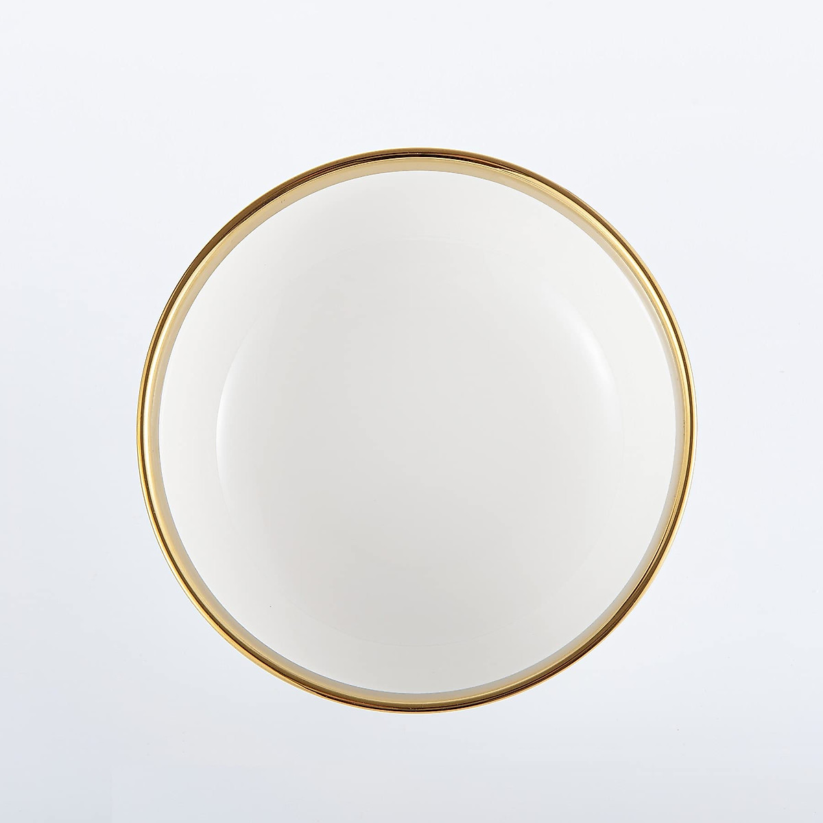 KeyChefLAB 7.5-Inch Porcelain Ceramic Bowls for Kitchen, White Serving Bowls for Pasta Salad Ramen Noodle Poke Soup Ice Cream Cereal Bowl (Bowls Set of 3)