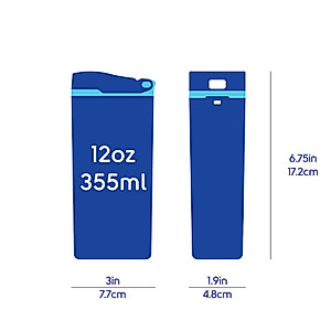 Precidio Design Drink in the Box Eco-Friendly Reusable Juice Box Container, 12 ounce, Green