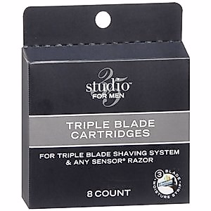 Studio 35 For Men Triple Blade Cartridges, 8 ea