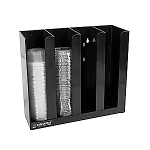 San Jamar (SAO7G) - PCL2 2 Portion/Sauce Cup Lid Organizer, Black