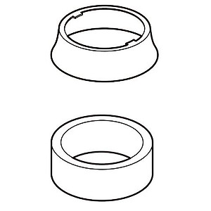 Delta Faucet RP50389AR Escutcheon and Gasket, Pull-Out Kitchen Faucet, Arctic Stainless