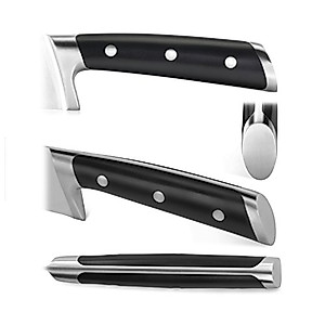 Cangshan TS Series 1020687 Swedish 14C28N Steel Forged 7-Inch Santoku Knife and Wood Sheath Set