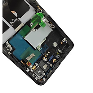 100% Original Screen Replacement for Samsung Galaxy S21 Ultra 5G G998A G998T G998U G998V 6.8"+Frame Touch Screen Assembly Display, Display Digitizer Assembly (Black)