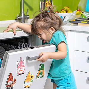 24 Pcs Holiday Magnets Seasonal Gnome Refrigerator Magnets Christmas New Year Valentines Fridge Magnet St Patrick Easter Spring Patriotic Gnomes Decorations for Home Kitchen Garage Locker Dishwasher