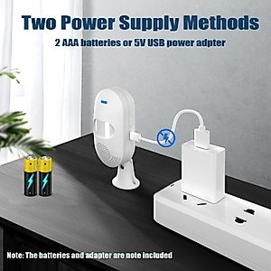 Smart PIR Motion Sensors: WiFi Motion Detector with App Notification Alert, USB/Battery Powered Movement Detector, Compatible with Alexa Google Home, for Smart Home Automation
