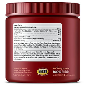 Zesty Paws Dog Allergy Relief - Anti Itch Supplement - Omega 3 Probiotics for Dogs - Digestive Health - Soft Chews for Skin & Seasonal Allergies - with Epicor Pets - Bison - 90ct