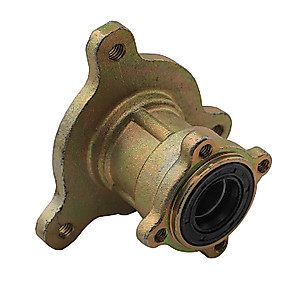 WPHMOTO Front Disc Brake Wheel Rim Hub with Steering Knuckle Kit for 110cc 125cc Quad Dirt Bike ATV Go Kart Buggy 4 Wheeler