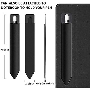 BoxWave Stylus Pouch Compatible with Xerox Altalink B8145 - Stylus PortaPouch, Stylus Holder Carrier Portable Self-Adhesive for Xerox Altalink B8145 - Jet Black