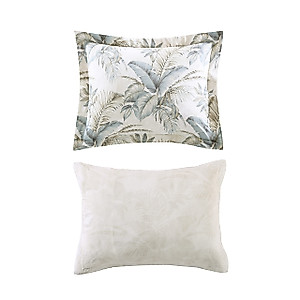 Tommy Bahama - King Comforter Set, Reversible Cotton Bedding with Matching Shams, All Season Home Decor (Bakers Bluff Blue, King)