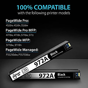 Smart Ink Compatible Ink Cartridge Replacement for HP 972A 972 (2 Pack Combo) to use with PageWide Pro 477dw 577dw 452dw 477dn 452dn 577z 552dw 377dw P55250dw Printers
