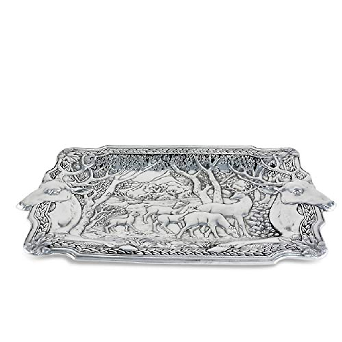 Arthur Court Elk Herd Oblong Serving Display Tray 25.5 inch x 15.5 inch