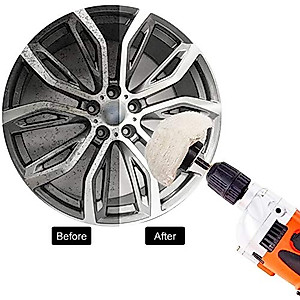 Buffing Polishing Wheel for Drill - 8Pcs Polishing Wheel Cone/Column/Mushroom/T-Shaped Wheel Grinding Head with 1/4 Handle for Manifold/Aluminum/Stainless Steel/Chrome etc.