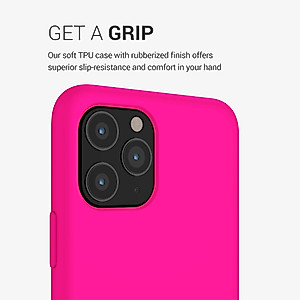 kwmobile Case Compatible with Apple iPhone 11 Pro Case - TPU Silicone Phone Cover with Soft Finish - Neon Pink