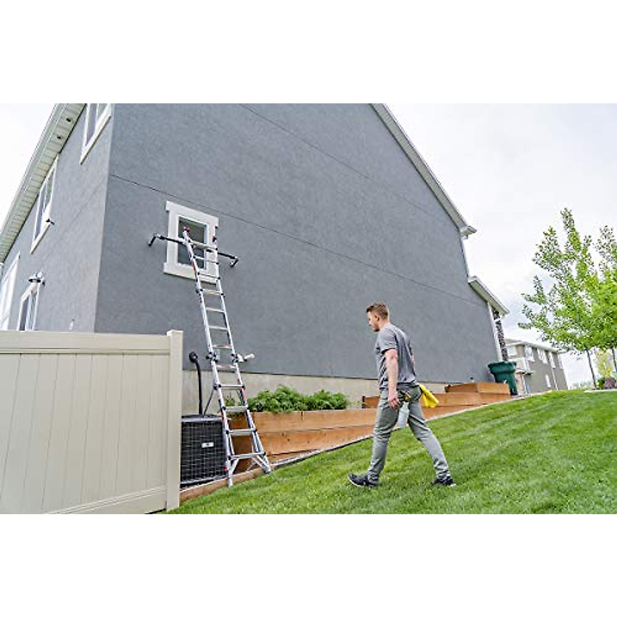 Little Giant Ladders, Epic, M17, 17 foot, Multi-Position Ladder, Aluminum, Type 1A, 300 lbs weight rating, (16817-818)