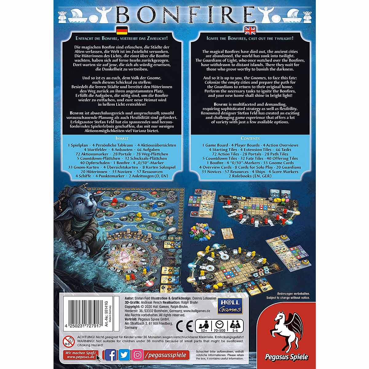 Bonfire – Board Game by Pegasus Spiele 1-4 Players – Board Games for Family – 70-100 Minutes of Gameplay – Games for Family Game Night – Kids and Adults Ages 12+ - English Version