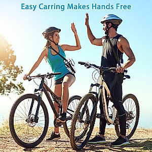 CTSZOOM Water Bottle Carrier Bag for Stanley 40 Oz Tumbler, Bottle Pouch Holder with Pocket and Adjustable Shoulder Strap for Stanley Quencher H2.0, Accessories for Stanley Cup Walking Camping Black