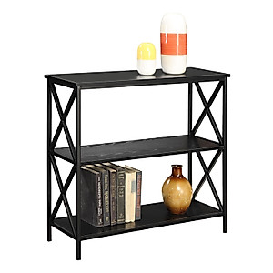 Convenience Concepts Tucson 3 Tier Bookcase, Black