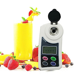 YFYIQI Digital Refractometer Brix Meter Tester for Measuring Sugar Content Water Samples Food Fruits Crops Range 0 to 55.0% Brix