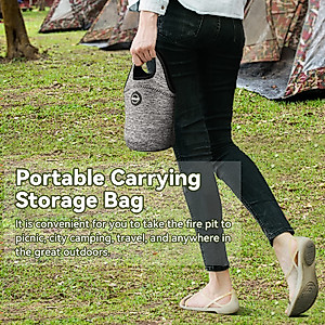 Orimit Tabletop Fire Pit Bowl with 3 Extendable Roasting Sticks, Portable Table Top Smores Maker, Personal Mini Fireplace for Indoor and Outdoor Use