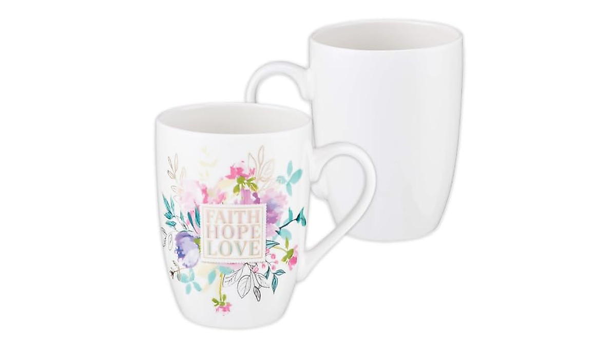 Faith Hope Love Christian Coffee Mug - Inspirational Gift