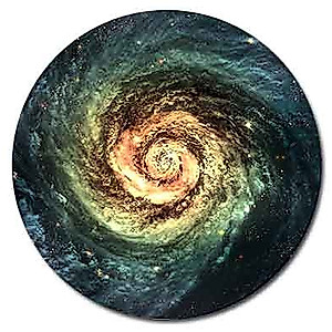 Starry Sky Vortex Round Coaster Set of Drink- Made of Polyester Fabric and Recycled Rubber Coaster Set - Set of 4