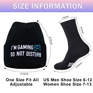 Gamer Gifts, Socks Beanie Winter Hat, Valentine's Day Gifts for Men Teen Teenagers Boys Him