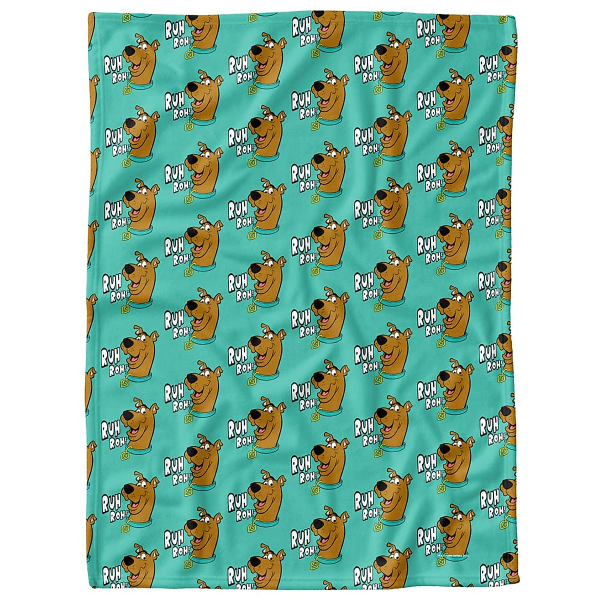 LOGOVISION Scooby Doo Lightweight Baby Blanket, 30"X40", Ruh Roh Face Pattern Unisex for Infants Girls & Boys
