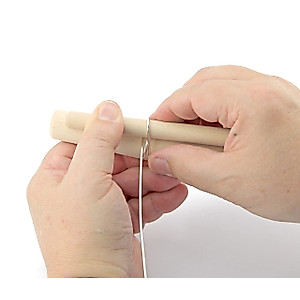 Artistic Wire Wooden Mandrel Set Jewelry Making Kit - 6 Sizes from 1/4"-1" Dowels in Convenient Storage Case, Bracelet Jig, Ring Making & Wire Wrapping for Viking Knit Bracelet Projects