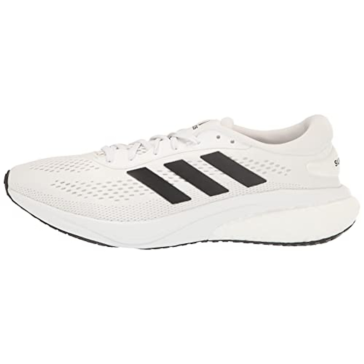 adidas Men's Supernova 2 Running Shoe, White/Black/Dash Grey, 15