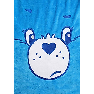 Fun Costumes Care Bears Grumpy Bear Plush Pouf Decoration, Super Soft Cushioned Blue Bean Bag Chair, Home & Bedroom Ottoman Decor ST